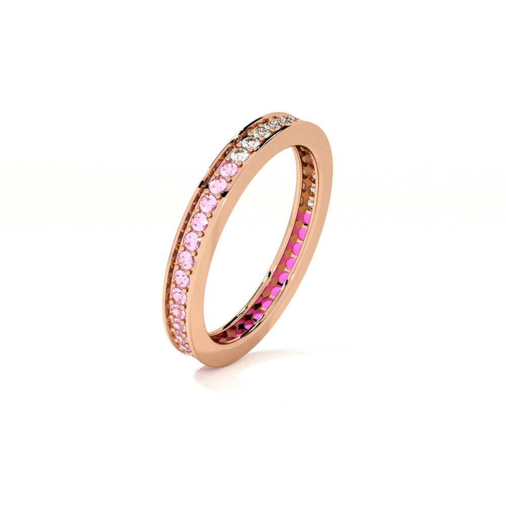 Ombré Aura Rose Gold 925 Silver Ring – PALMONAS