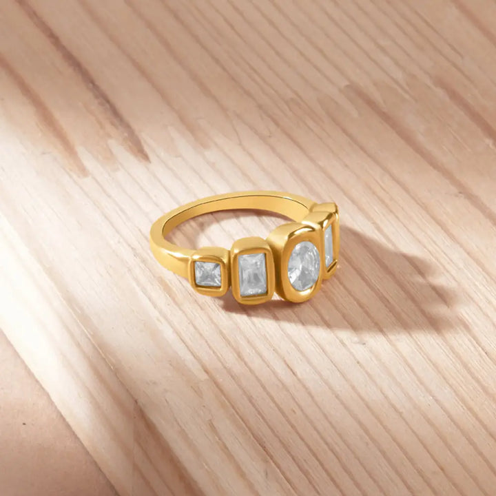 Luxe Bezel Block Ring – PALMONAS