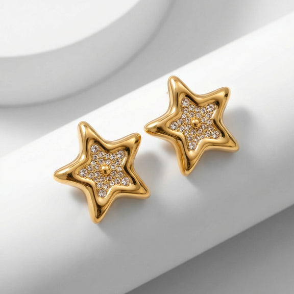 Chunky Starlets Stud Earring – PALMONAS