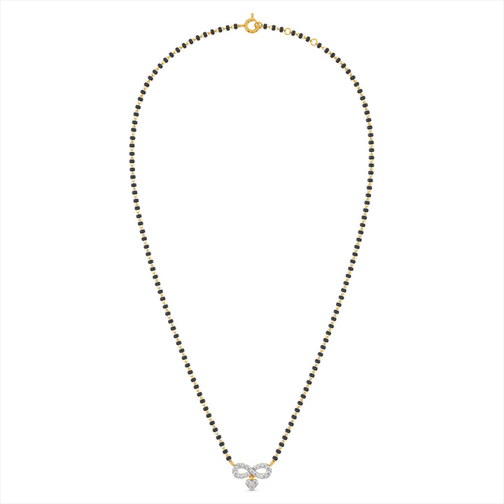 Infinite Love 9KT Gold Laboratory Grown Diamond Mangalsutra – PALMONAS