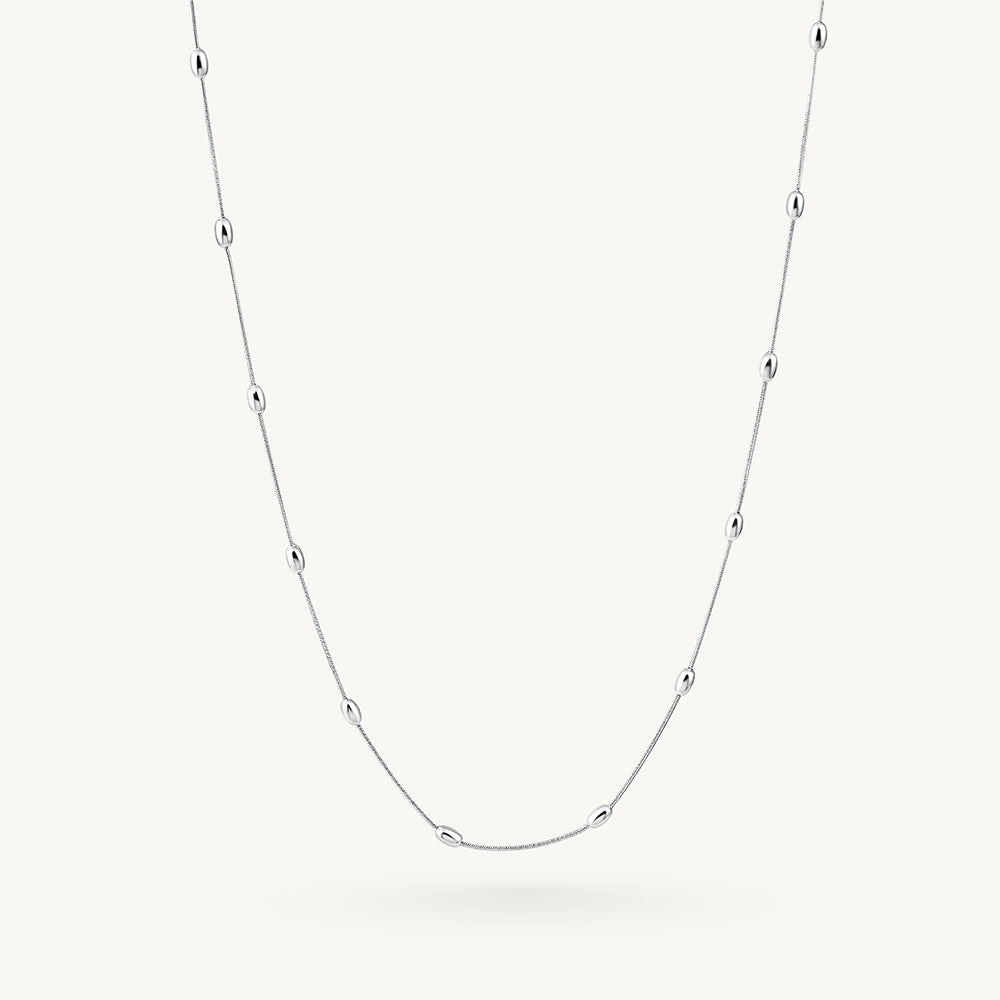 Bold Beaded Chain Necklace – PALMONAS
