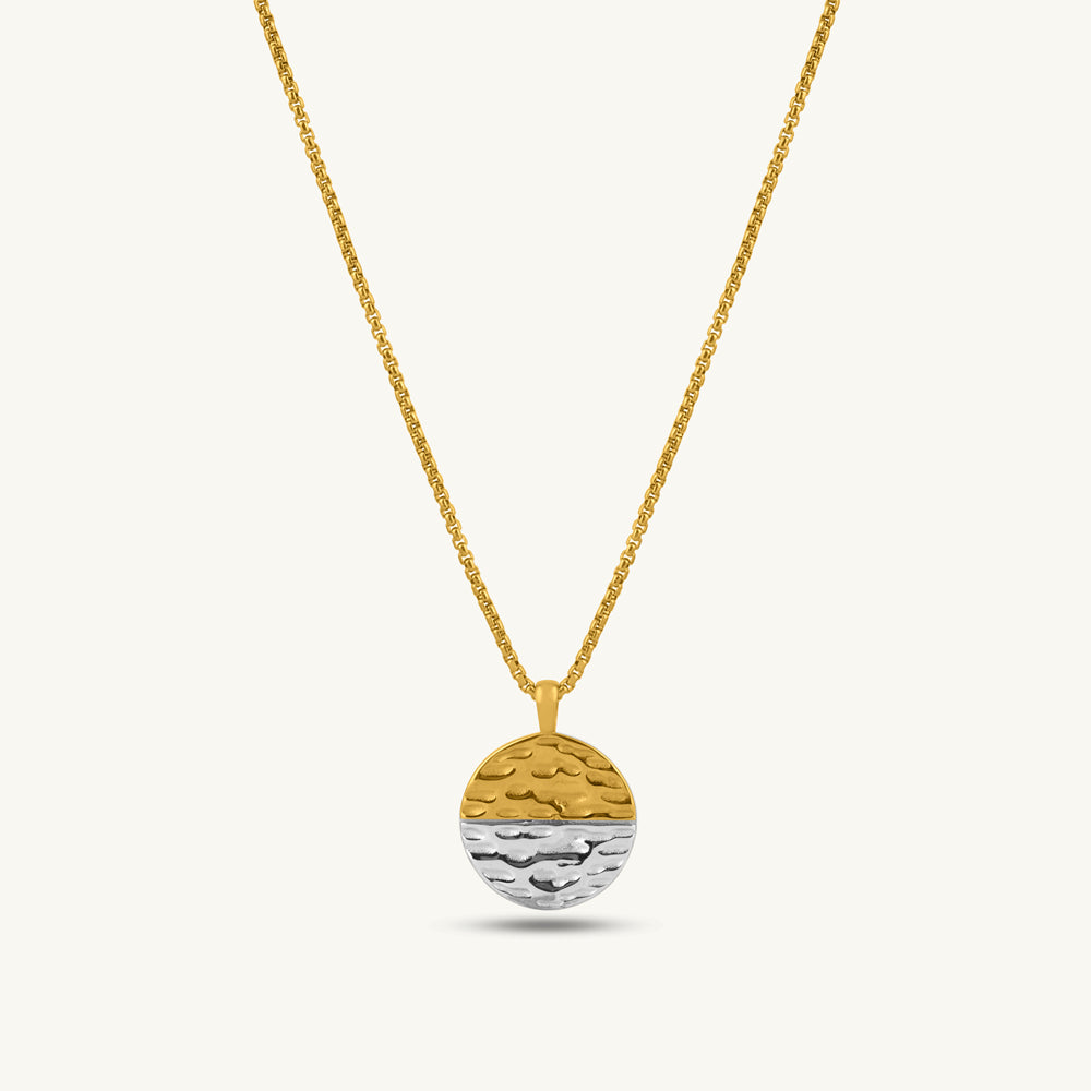 Mist Two-Tone Coin Necklace – PALMONAS
