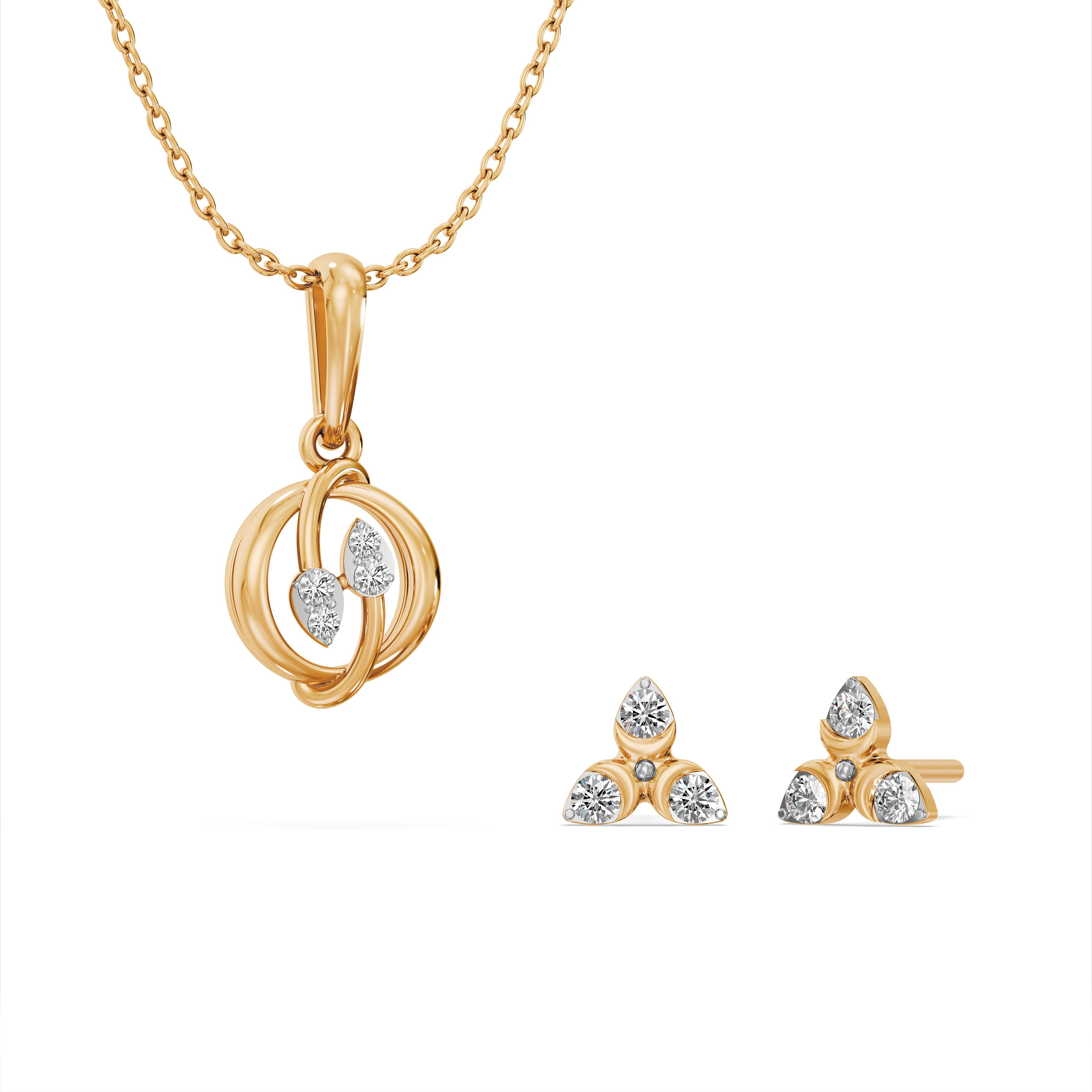 Starcore 9KT Gold Laboratory Grown Diamond Set – PALMONAS