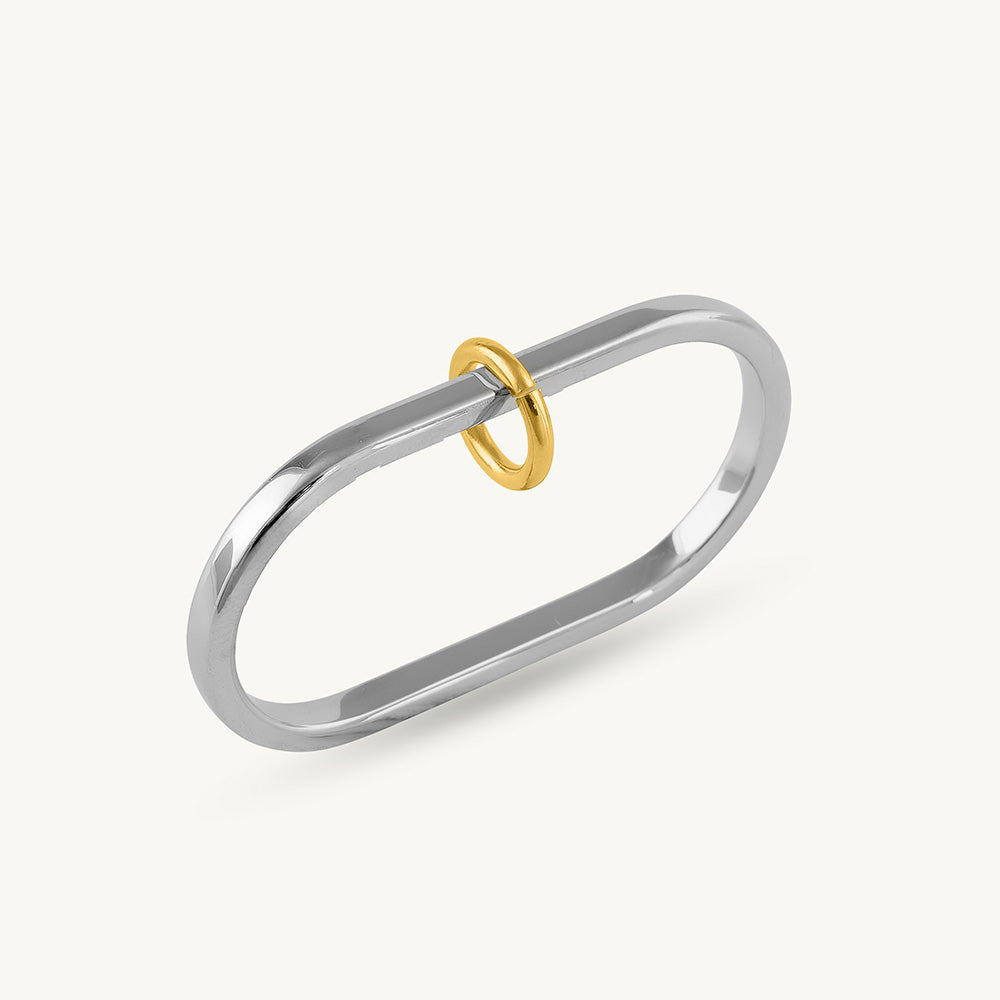 Oval Wire Two Finger Ring – PALMONAS