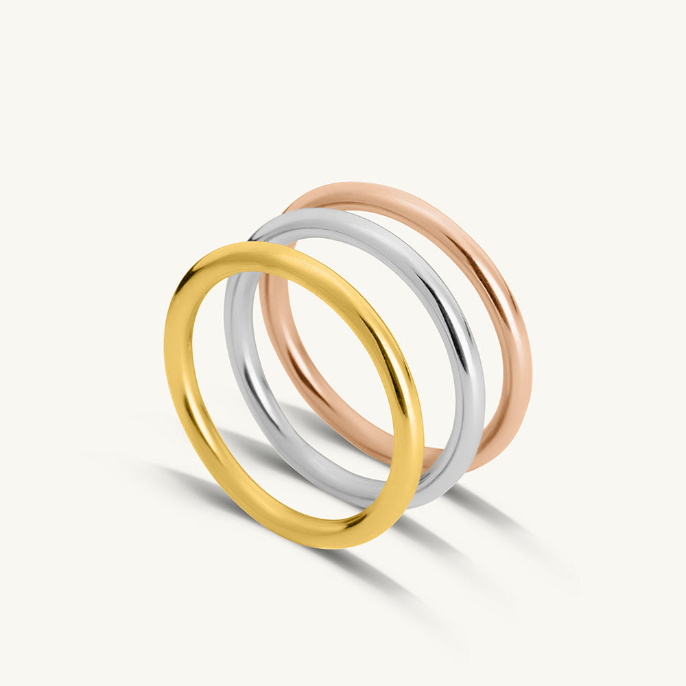 Mixed Metal Stacking Ring – PALMONAS