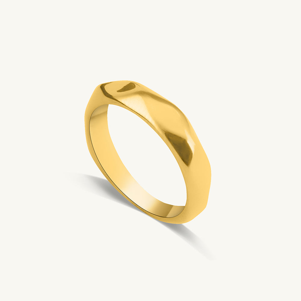 Wave Gold Ring – PALMONAS