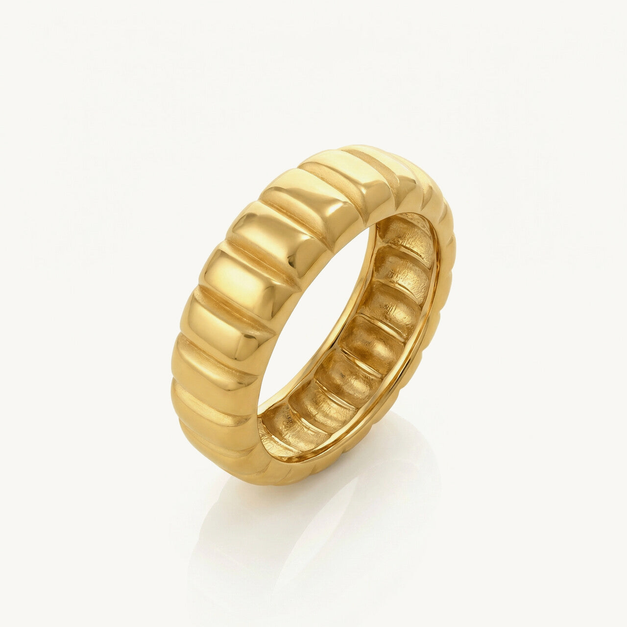 Classic Ripple Band Ring – PALMONAS