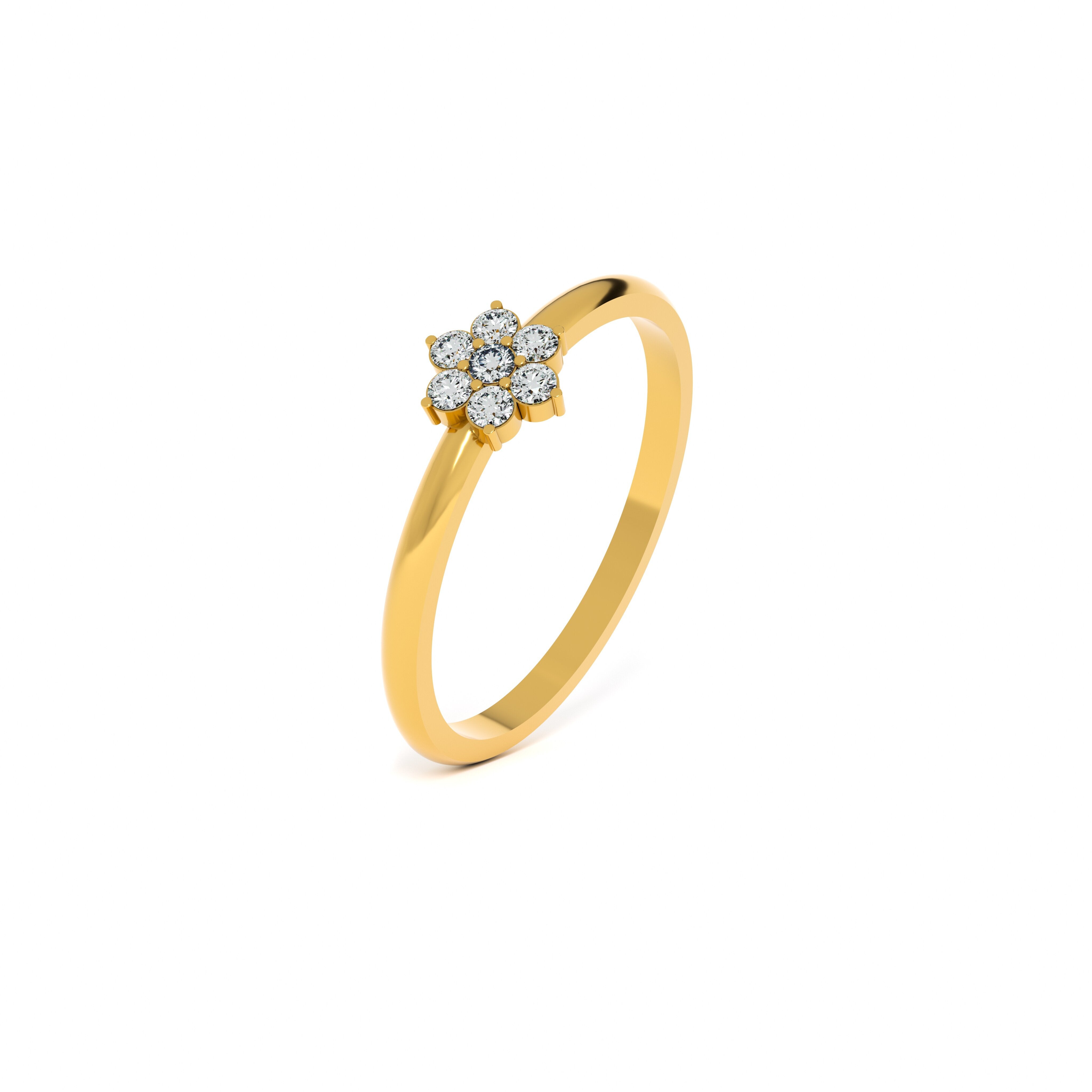 Blossom Spark 9KT Gold Laboratory Grown Diamond Ring – PALMONAS