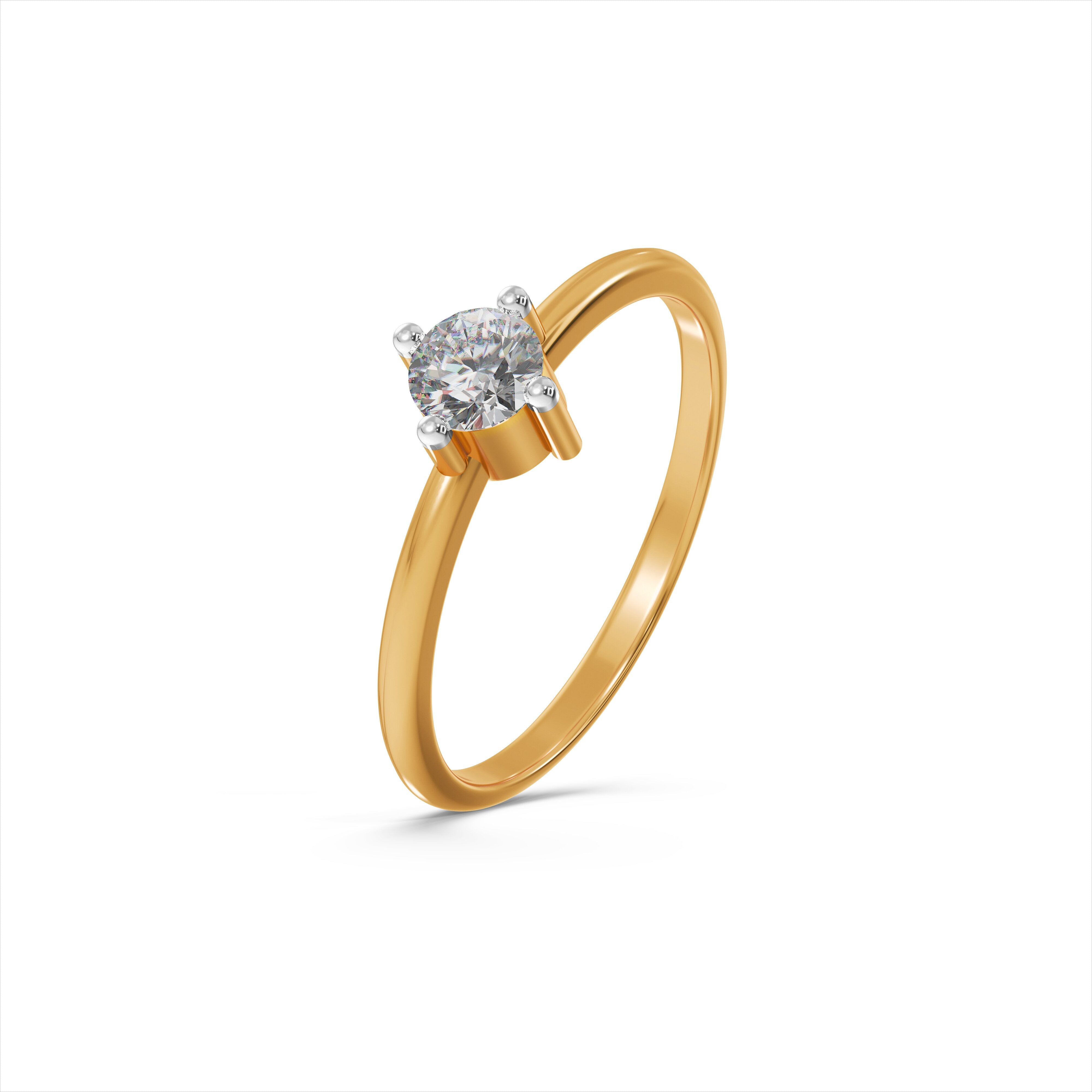 Solo Gleam 9KT Gold Lab Grown Diamond Ring – PALMONAS