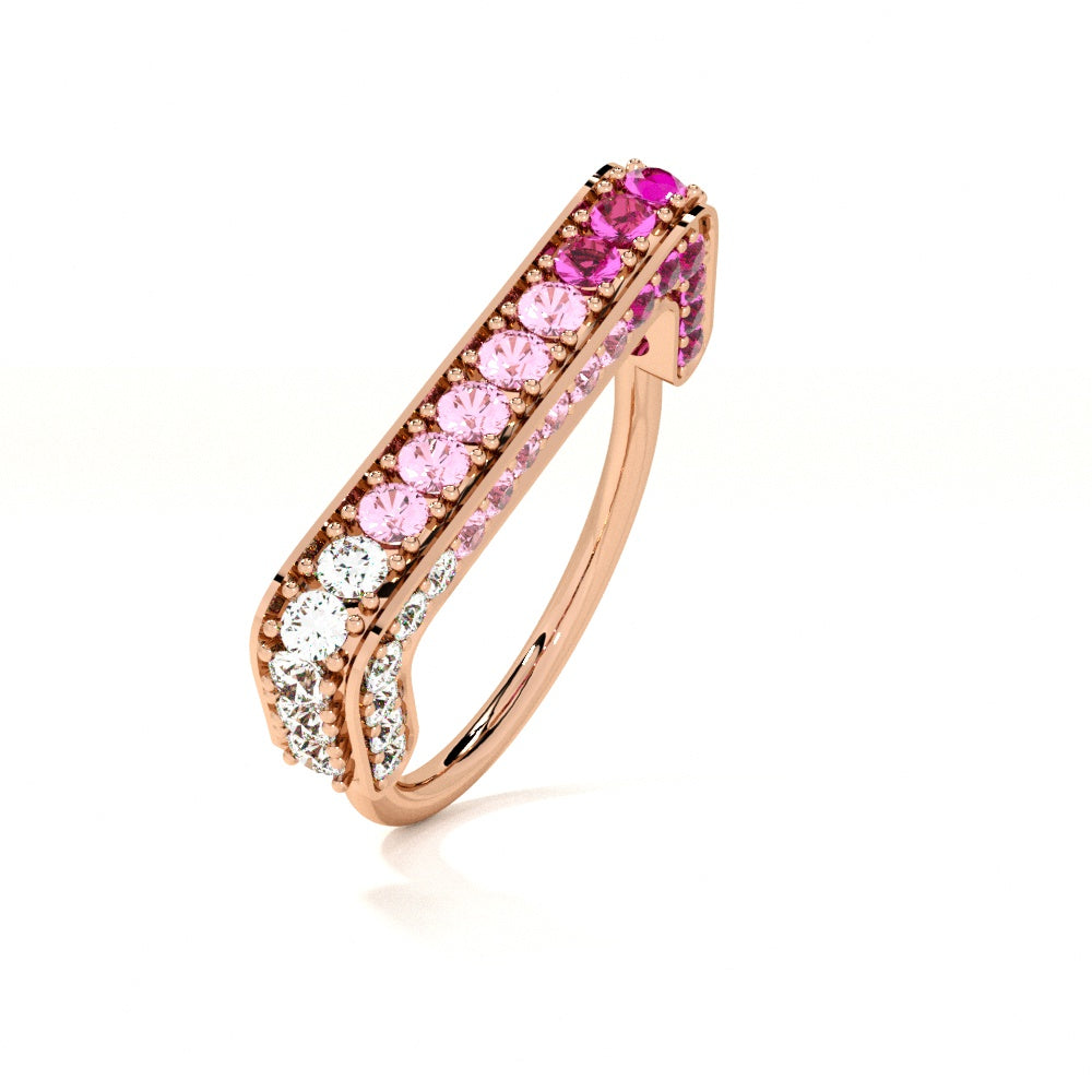 Sakura Mist Rose Gold 925 Silver Ring – PALMONAS