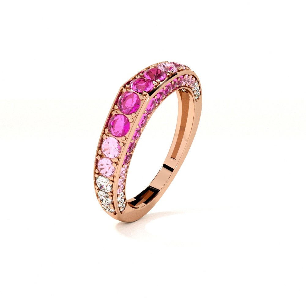 Bloomline Rose Gold 925 Silver Ring – PALMONAS
