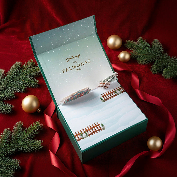 Carol Crystal - Gold Earrings Christmas Gift Box - PALMONAS