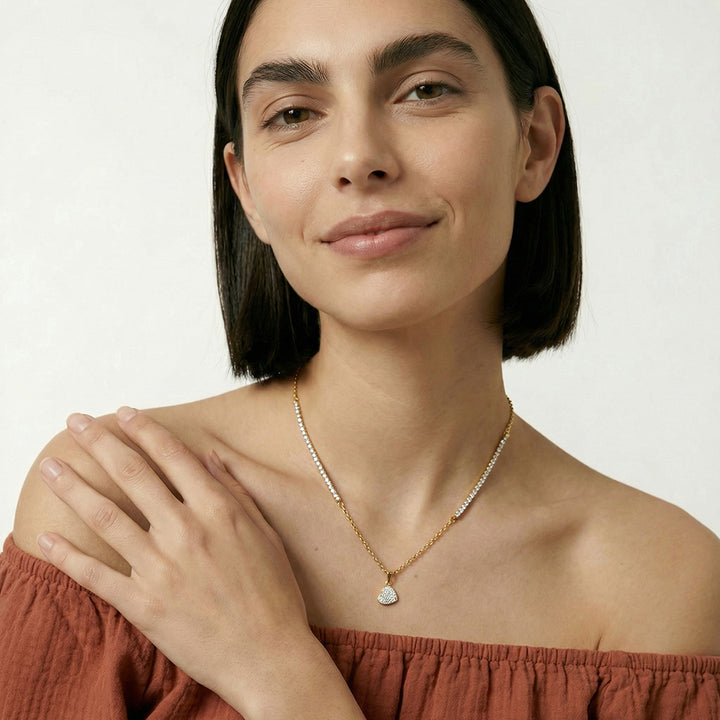 Gleaming Mini Heart Necklace – PALMONAS