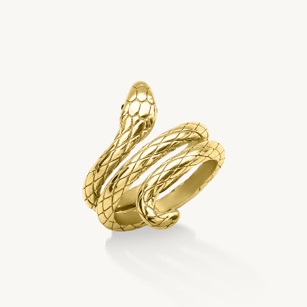 Coiled Serpent Wrap Ring – PALMONAS