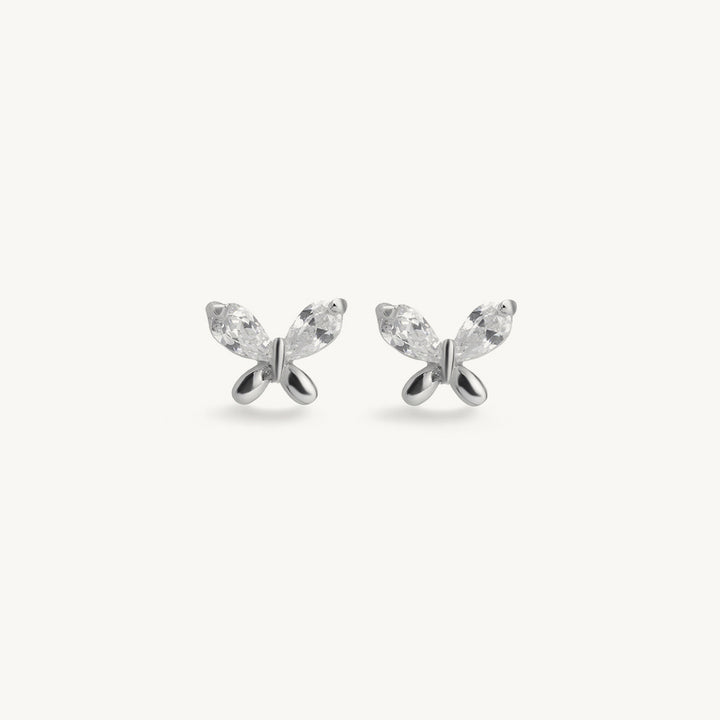 Mini Butterfly Spark 925 Sterling Silver Earrings – PALMONAS