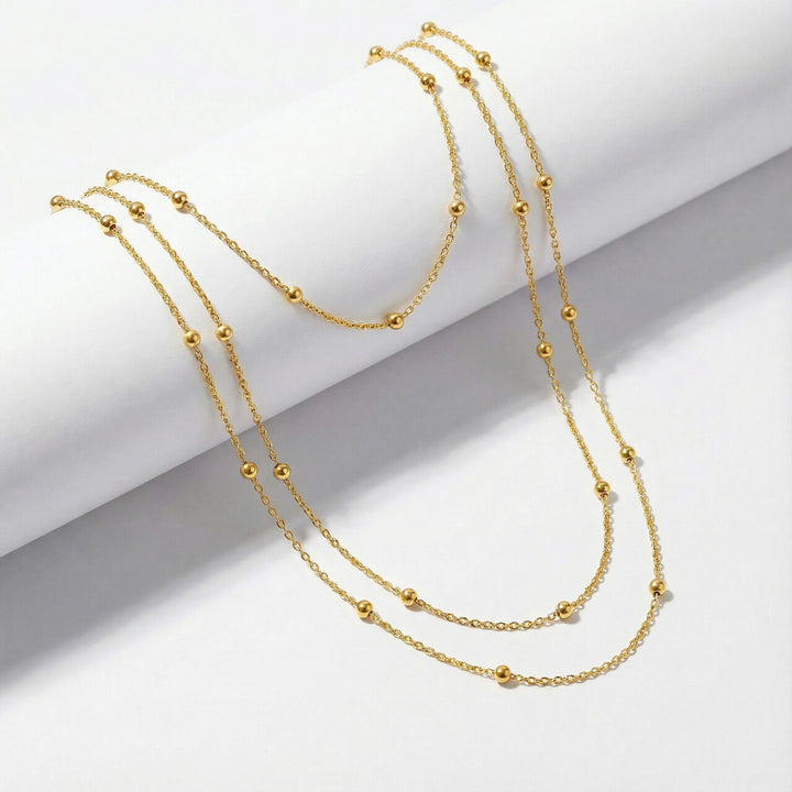 Trio Chain Layered Necklace – PALMONAS