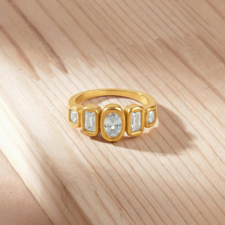 Luxe Bezel Block Ring – PALMONAS