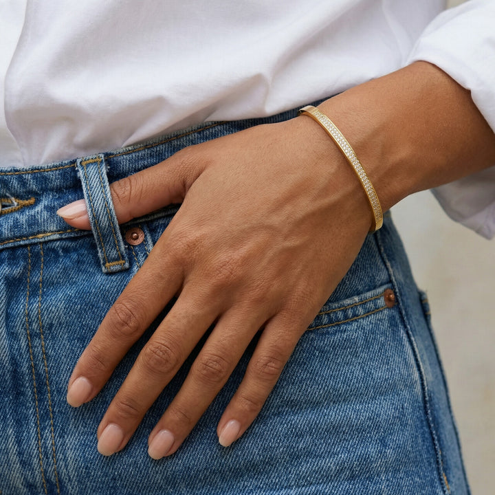 Shop Classy Stone Gold Bracelet for Women - PALMONAS